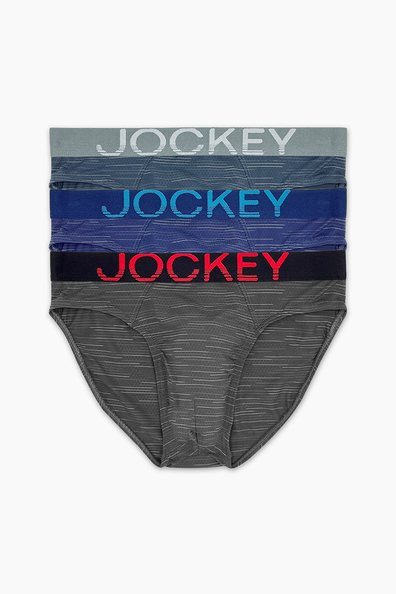 Jockey® Microfiber Elastane Active Mini Briefs 3-Pack | JMB358838AS1 ...