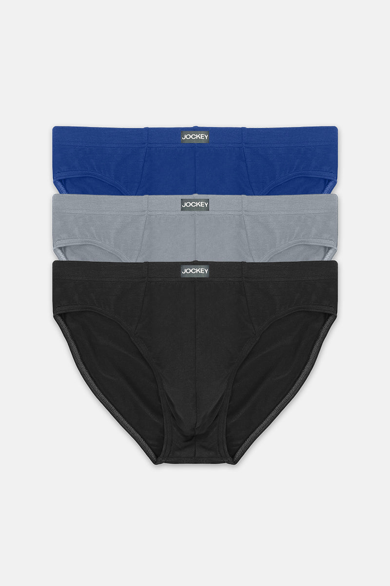 Jockey® Bamboo Elastane Mini Brief 3-Pack | JMB409497 – Jockey Singapore