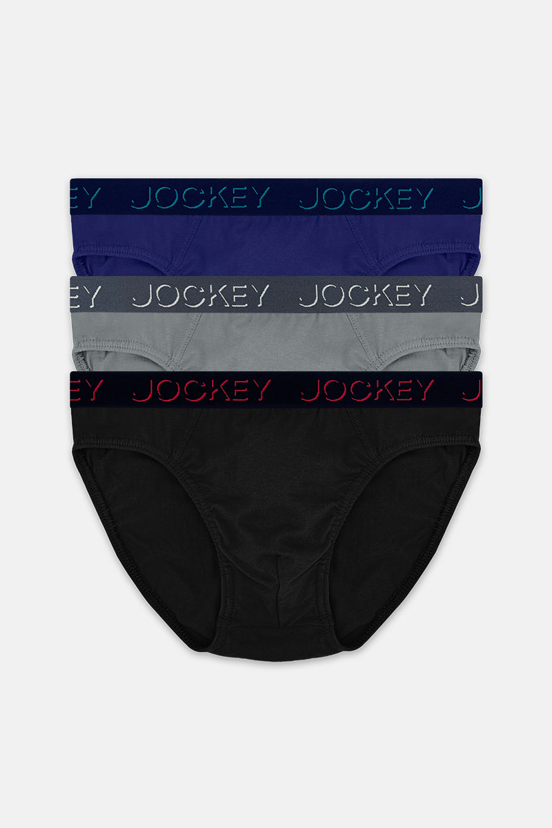 Jockey® Cotton Elastane Mini Brief 3-Pack | JMB409501 – Jockey Singapore